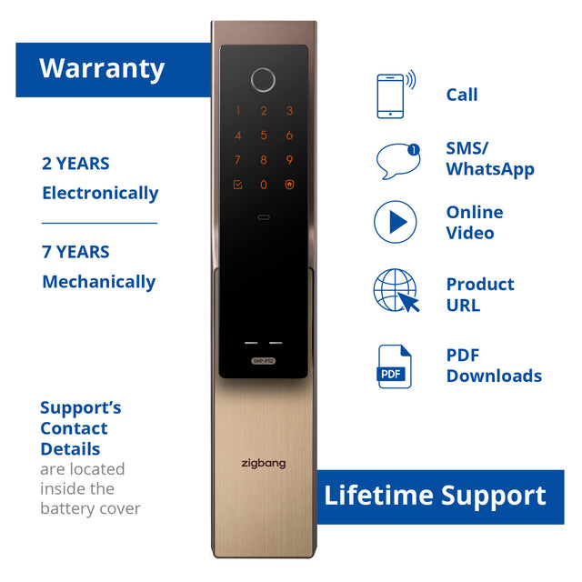 Zigbang ( Previously Samsung ) SHP‑P52 Smart Lock – Auto‑Lock Fingerpr